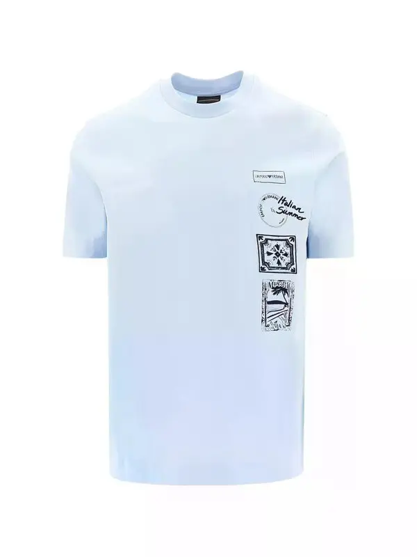 Emporio Armani Printed T-shirt - Blue