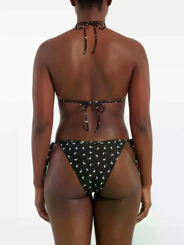 Moschino Goose-print Triangle Bikini
