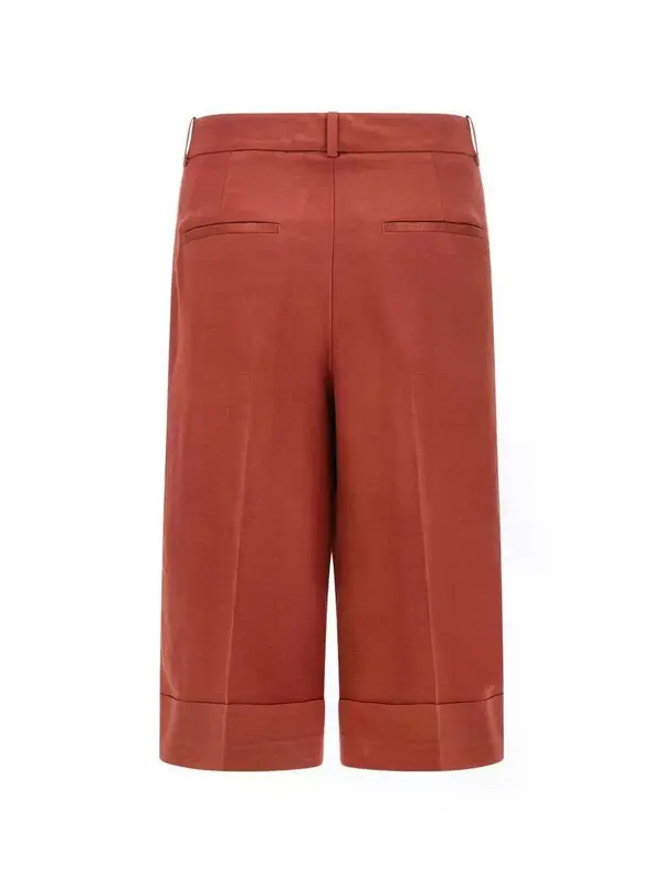 Peserico Pleat Turn-up Shorts