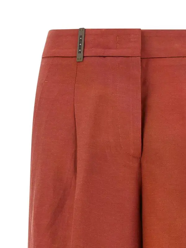 Peserico Pleat Turn-up Shorts
