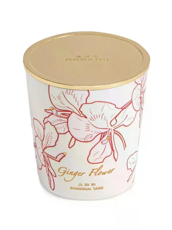 Shanghai Tang Tang Ginger Flower Candle - White