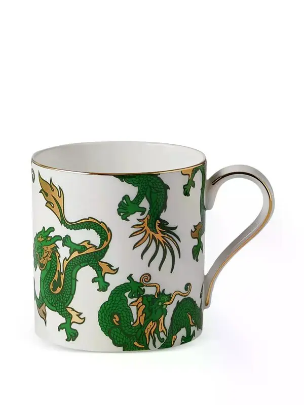 Shanghai Tang Jade Dragon Mug - White