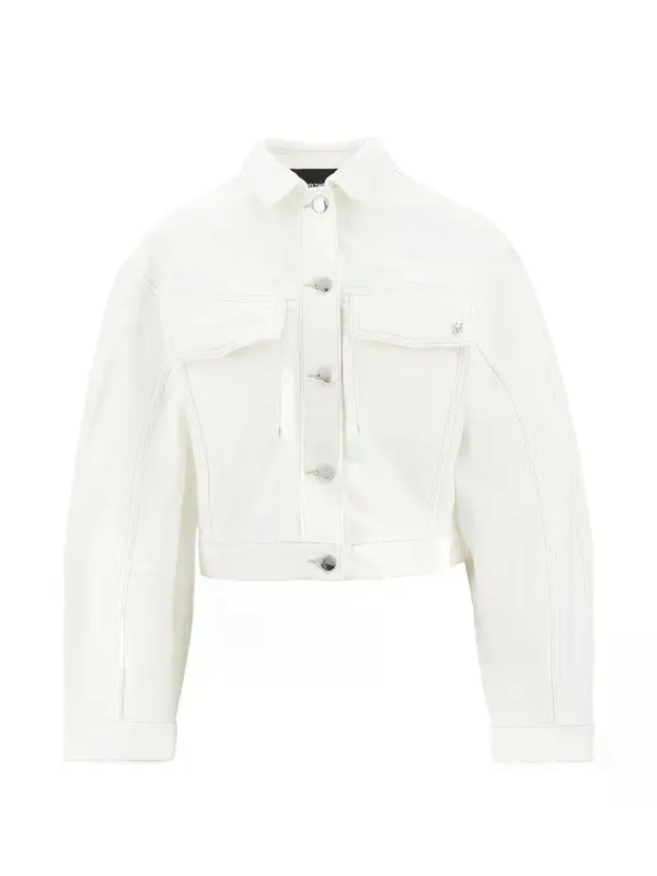 Emporio Armani Cropped Jacket - White