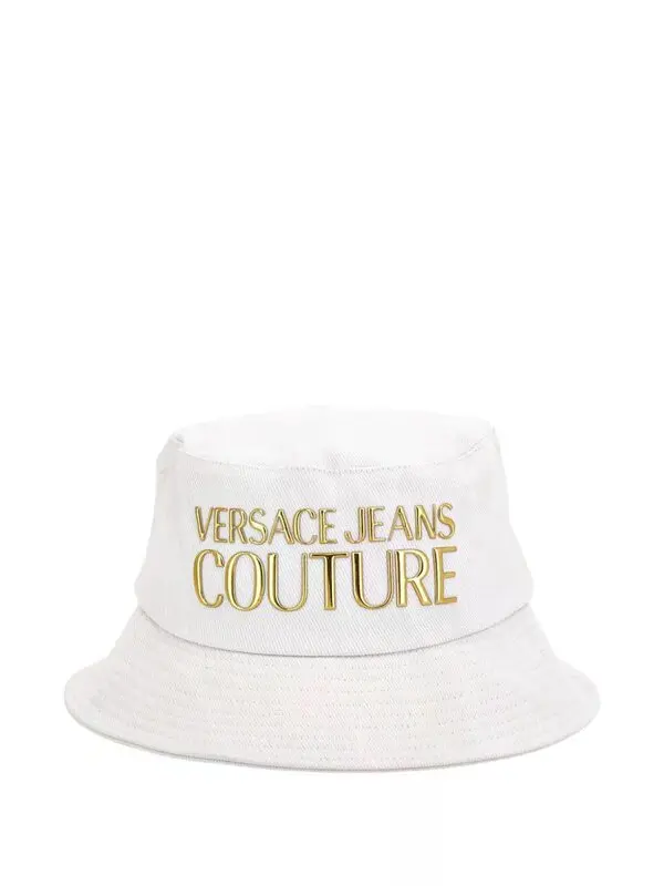 Versace Logo Bucket Hat - White
