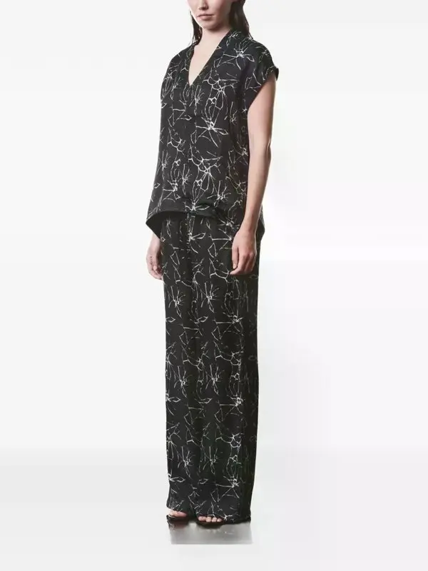 THOM KROM Marble Print Trousers