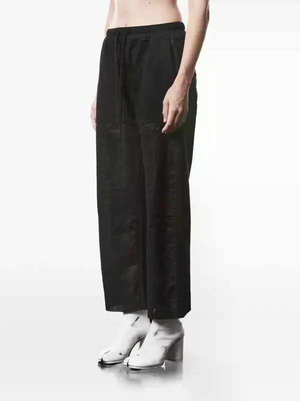 THOM KROM Drawstring Patch Cotton Trousers