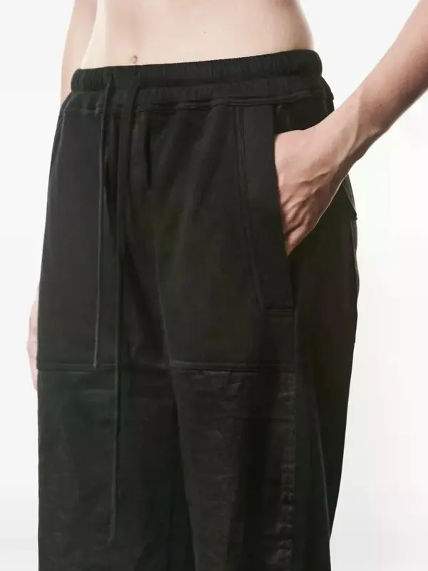THOM KROM Drawstring Patch Cotton Trousers
