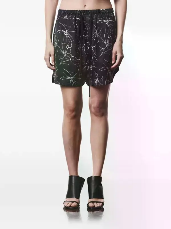 THOM KROM Marble Print Shorts