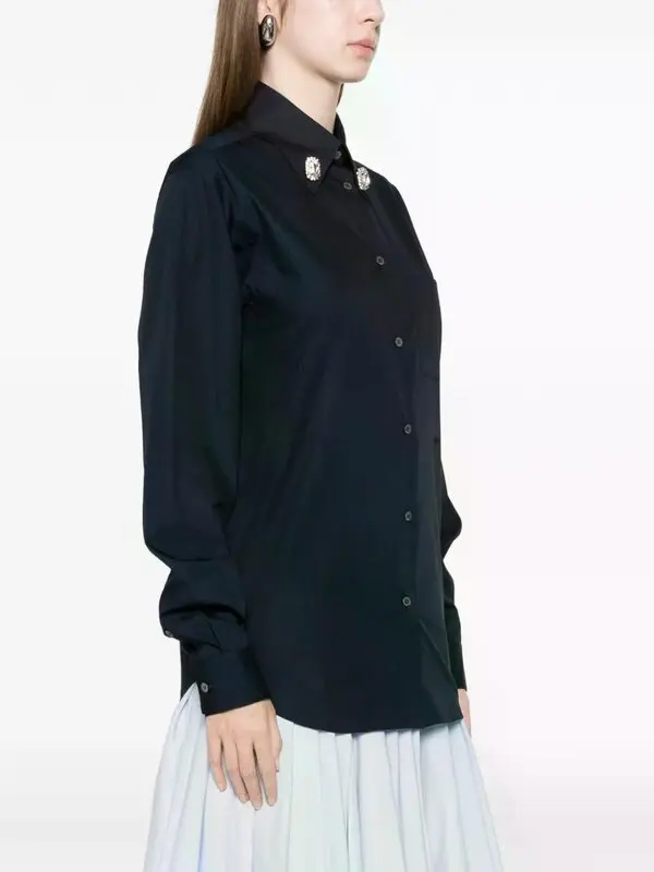 N°21 Embellished-pocket Blouse