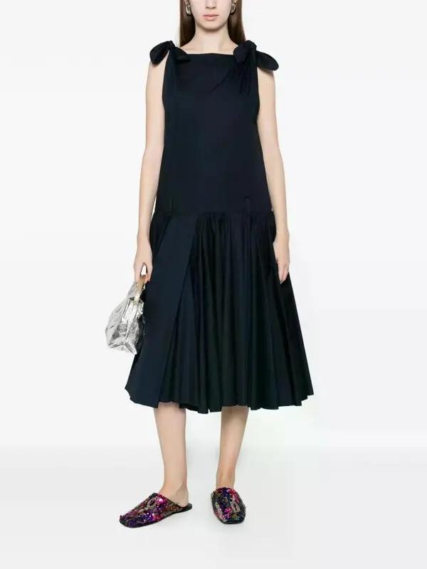 N°21 Tie Straps Gathered Dress