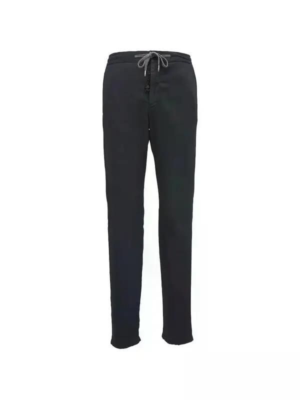 Marco Pescarolo Zip Casual Trousers - Blue