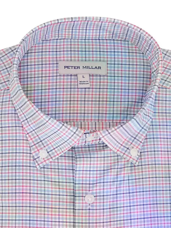 Peter Millar Casey Performance Twill Shirt - White
