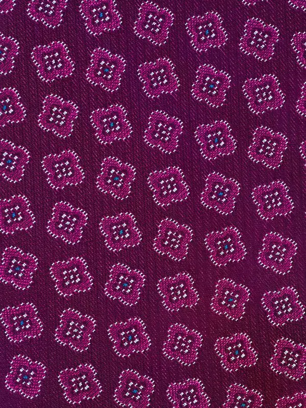 Eton Woven Silk Necktie - Purple
