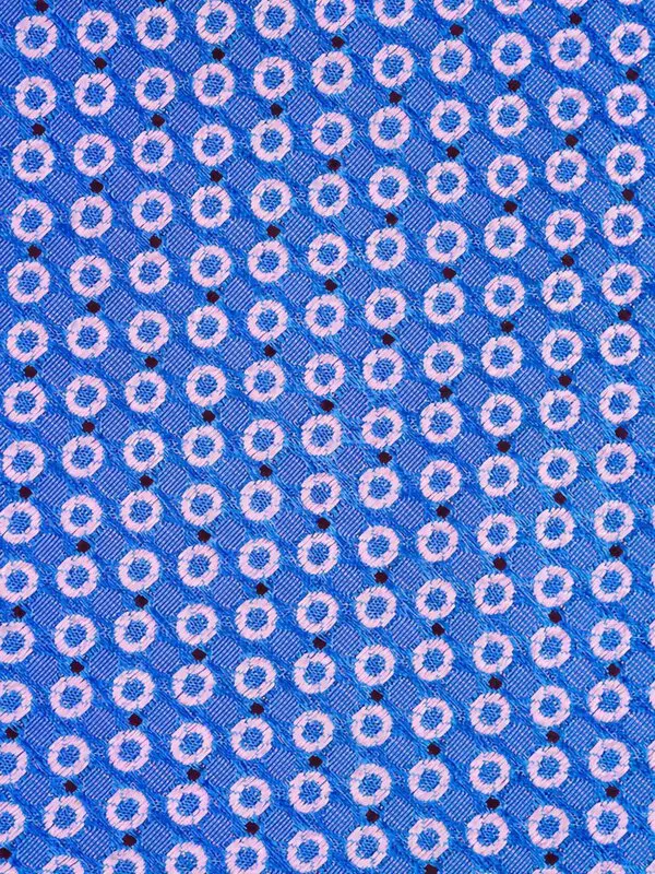Brioni Medallion Pattern Necktie - Blue