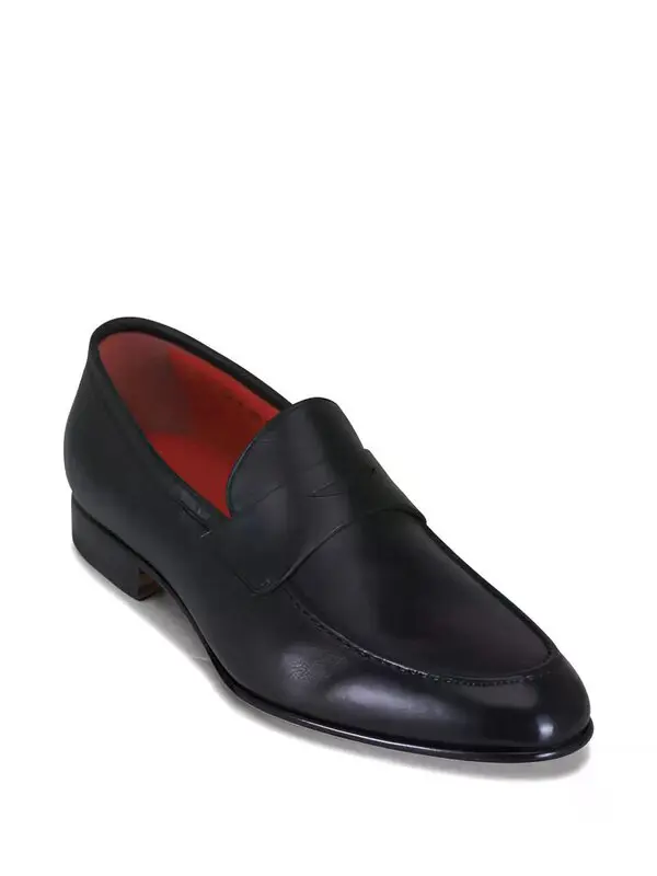 Santoni Slot Penny Loafers