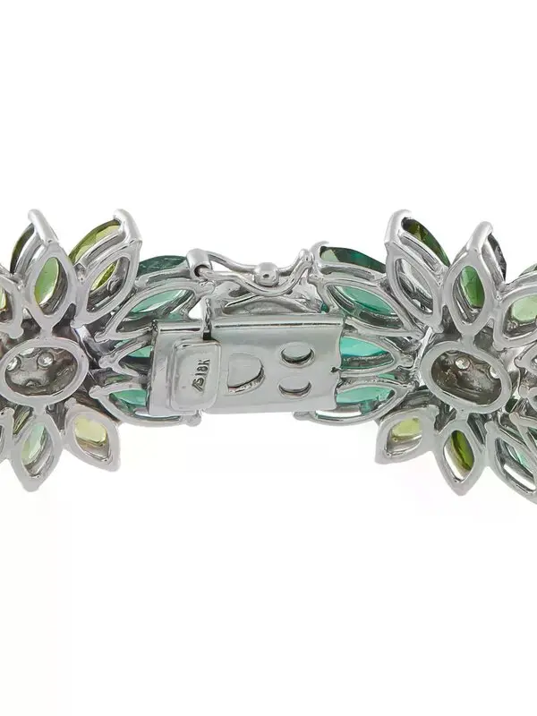 LB EXCLUSIVE 18k White Gold Diamond And Tourmaline Bracelet
