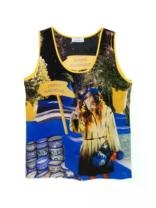 THE ARTISTYLIST Jardin Majorelle Tank Top - Blue