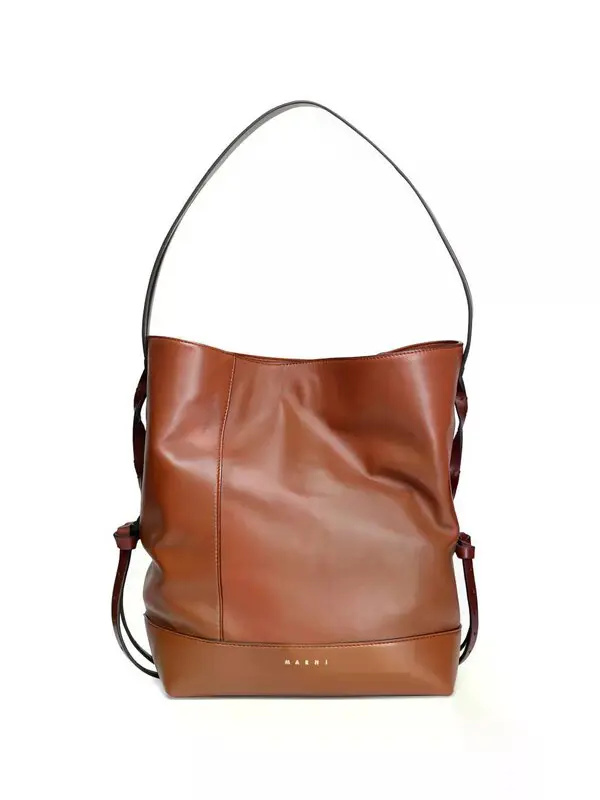 Marni Small Pod 2.0 Leather Bucket Bag - Brown