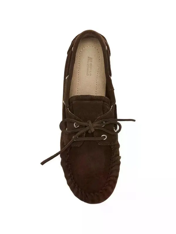 ALOHAS Rowan Laces Suede Loafers - Brown
