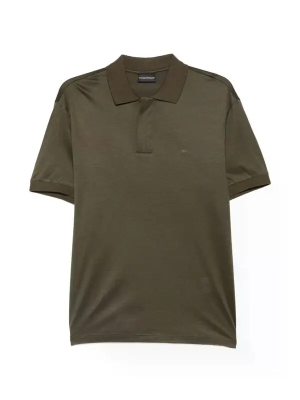 Emporio Armani Collar Polo Shirt - Green