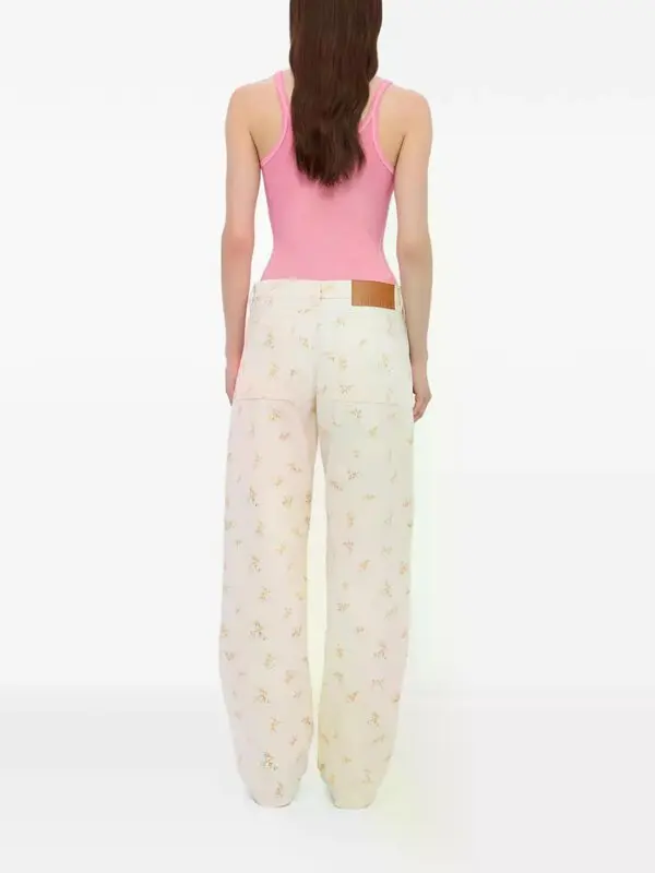 MSGM Floral Trousers