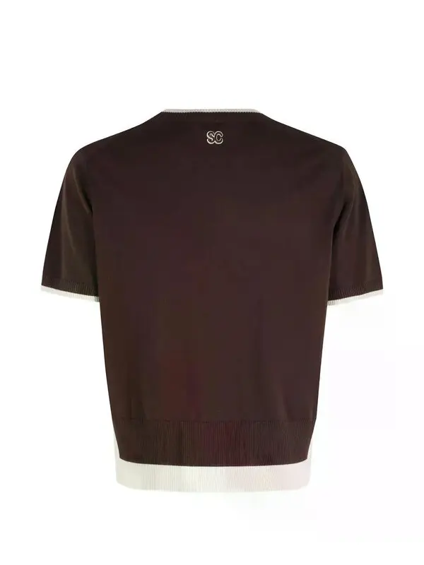 SEMICOUTURE Leya T-shirt - Brown