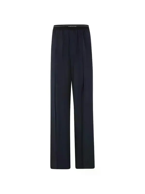 SEMICOUTURE Nayara Elasticated-waist Trousers - Blue