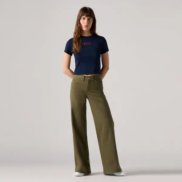 LEVI'S 318 Styled Shaping Wide Leg Jeans - Ivy Green