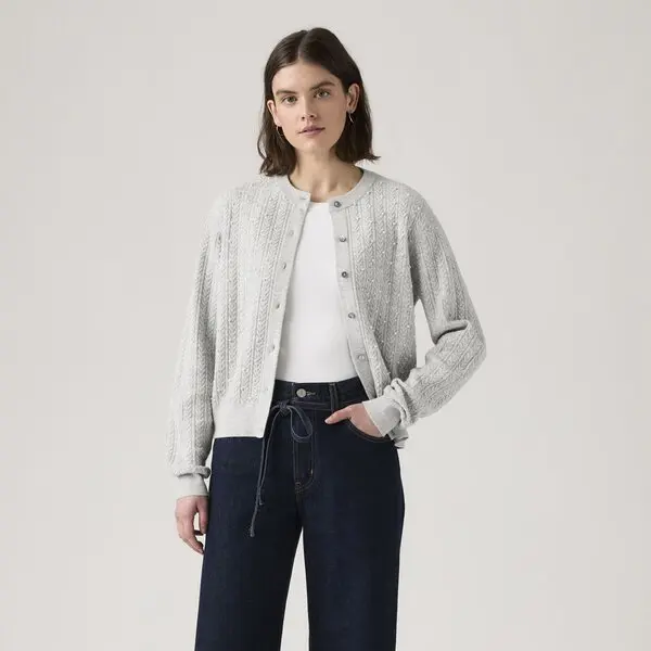 LEVI'S Supersoft Crewneck Cardigan
