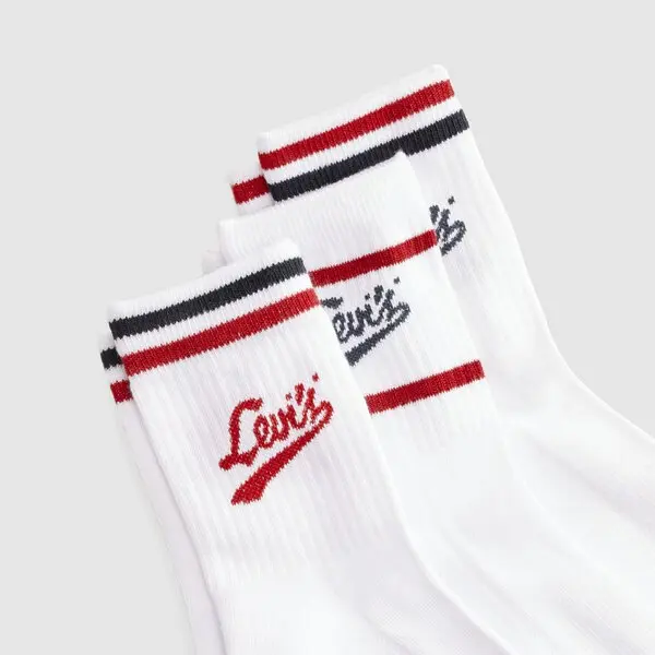 LEVI'S Collegiate Logo Short Cut Socks