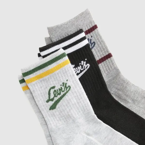LEVI'S Short Cut Collegiate Logo Socks