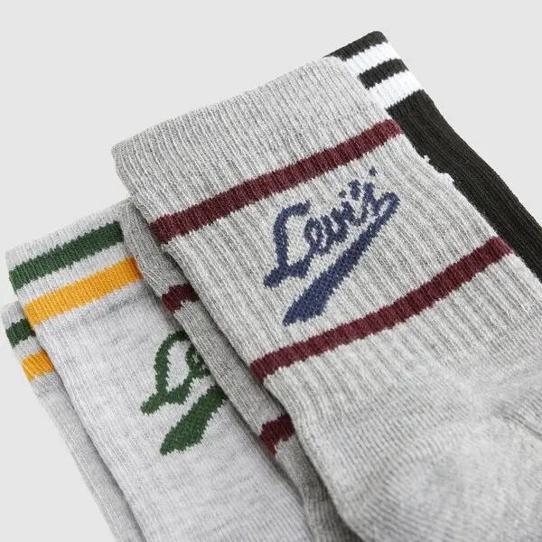 LEVI'S Short Cut Collegiate Logo Socks
