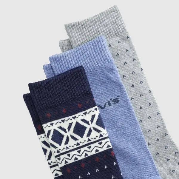 LEVI'S Regular Cut Fair Isle Socks