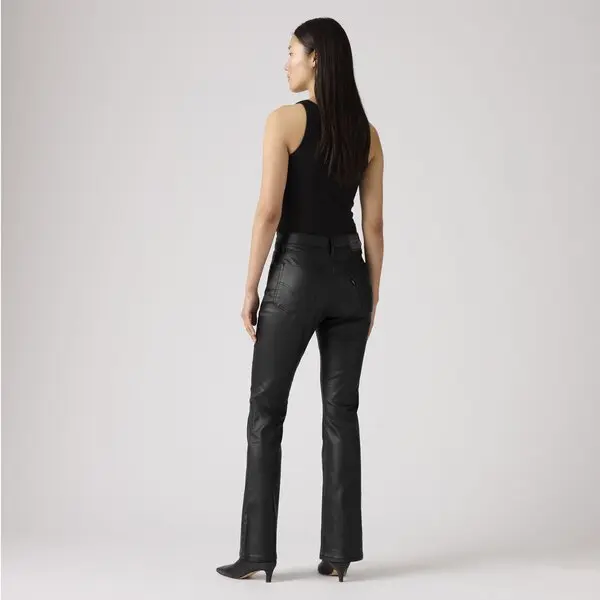LEVI'S 725 High-rise Bootcut Jeans - Coated Caviar