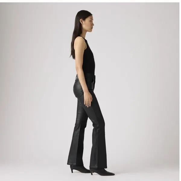 LEVI'S 725 High-rise Bootcut Jeans - Coated Caviar