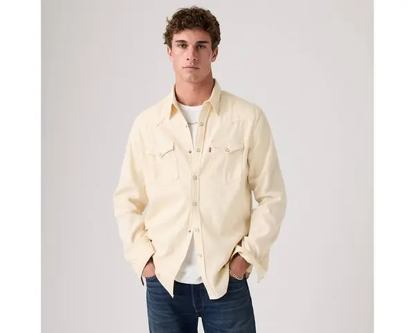 LEVI'S Barstow Western Denim Shirt - Eddlyn Ecru