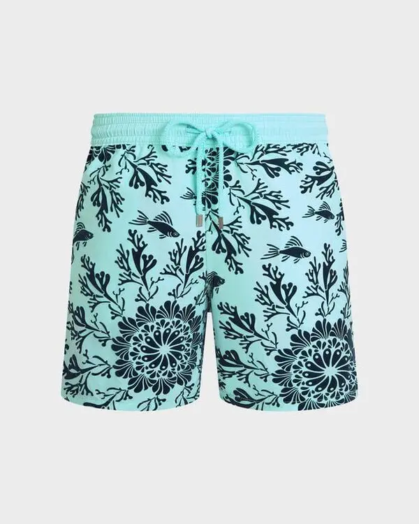 Vilebrequin Printed Swim Trunks - Blue