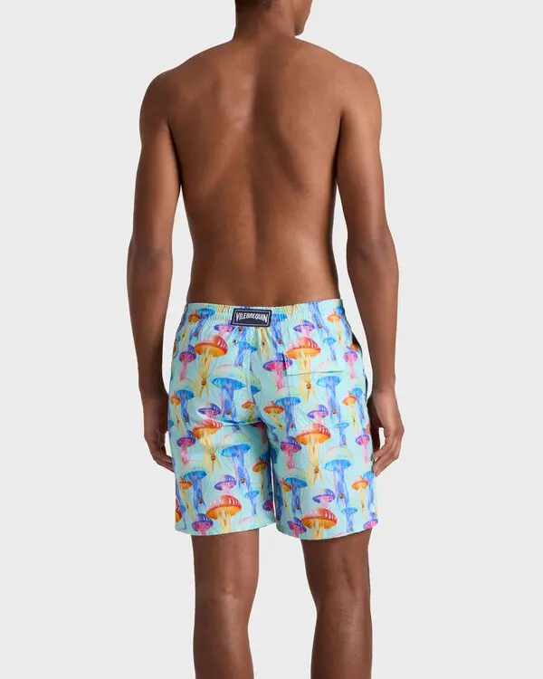 Vilebrequin Okoa Medusair Long Swim Trunks - Blue