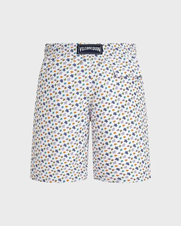 Vilebrequin Micro Ronde Des Tortues Swim Trunks - White