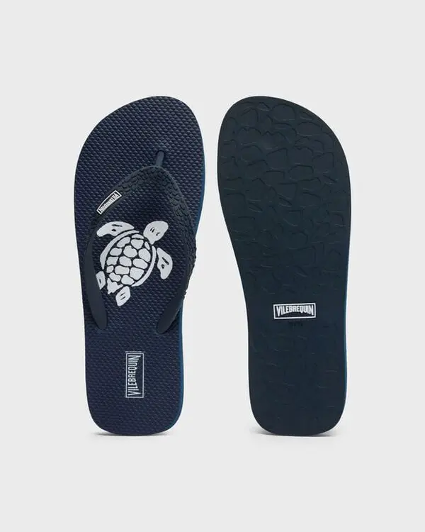 Vilebrequin Turtle Print Flip-flops