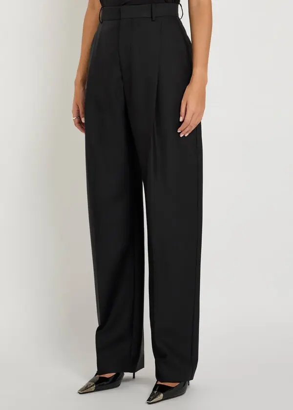 Wardrobe.NYC Straight-leg Mohair-blend Trousers