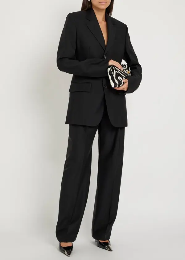 Wardrobe.NYC Straight-leg Mohair-blend Trousers