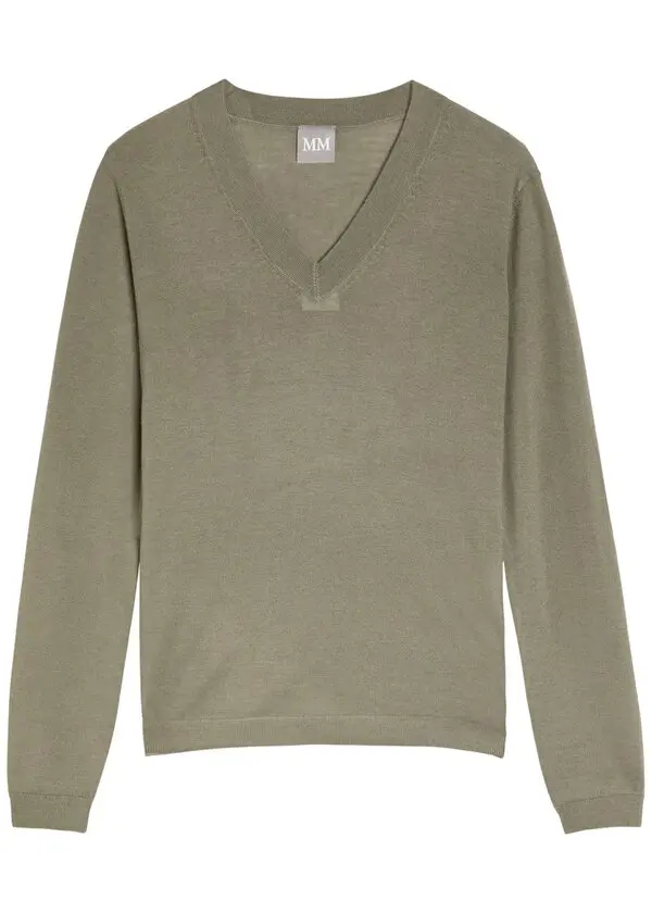 Max Mara Dolmen Wool And Cashmere-blend Jumper