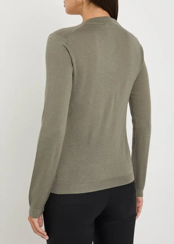 Max Mara Dolmen Wool And Cashmere-blend Jumper
