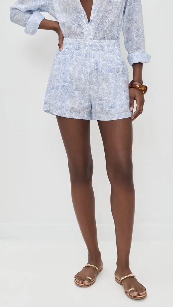 MAREA Ava Seashell Print Shorts