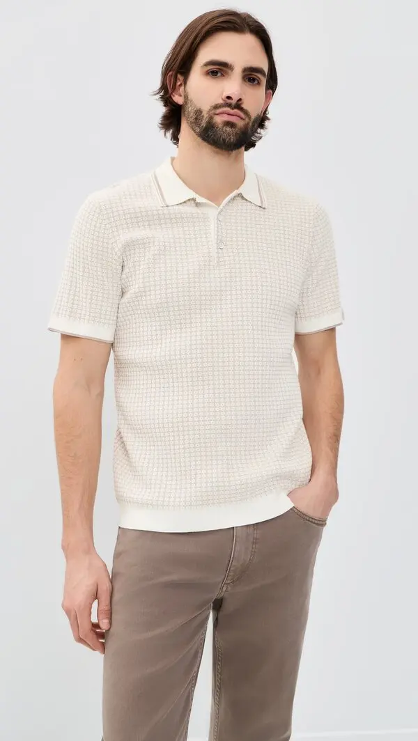 Rag & Bone Harvey Rib Polo