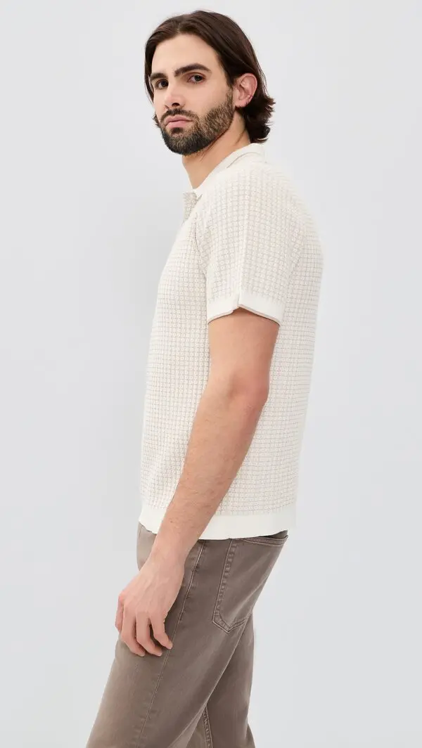Rag & Bone Harvey Rib Polo