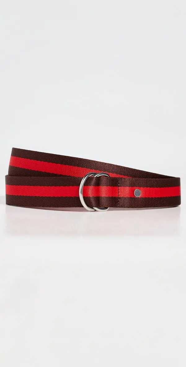 Rag & Bone Gracie Belt - Red Burgundy