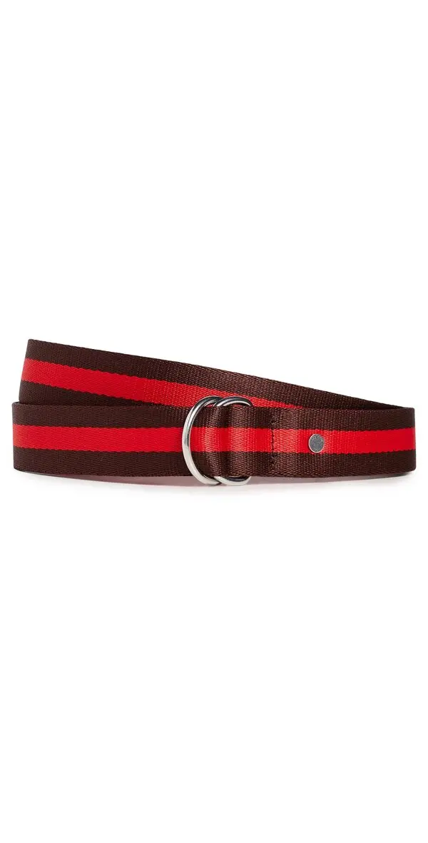 Rag & Bone Gracie Belt - Red Burgundy