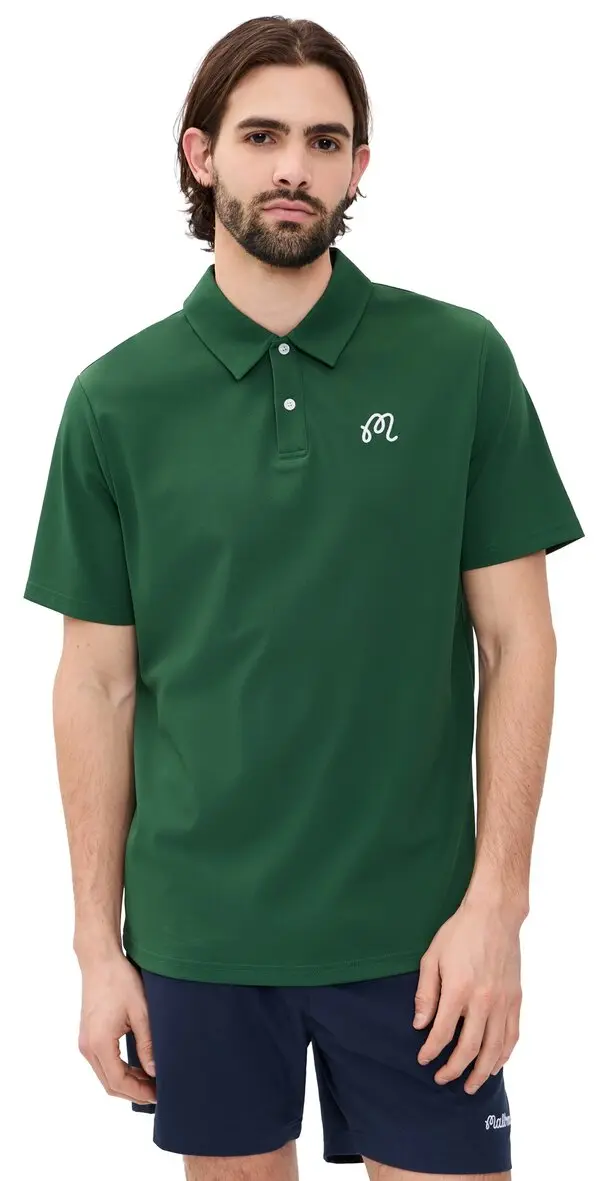 MALBON Fairway Polo - Forest